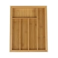 Bamboo Expandable Drawer Organizer - Perfect Size for Cutlery and ...
