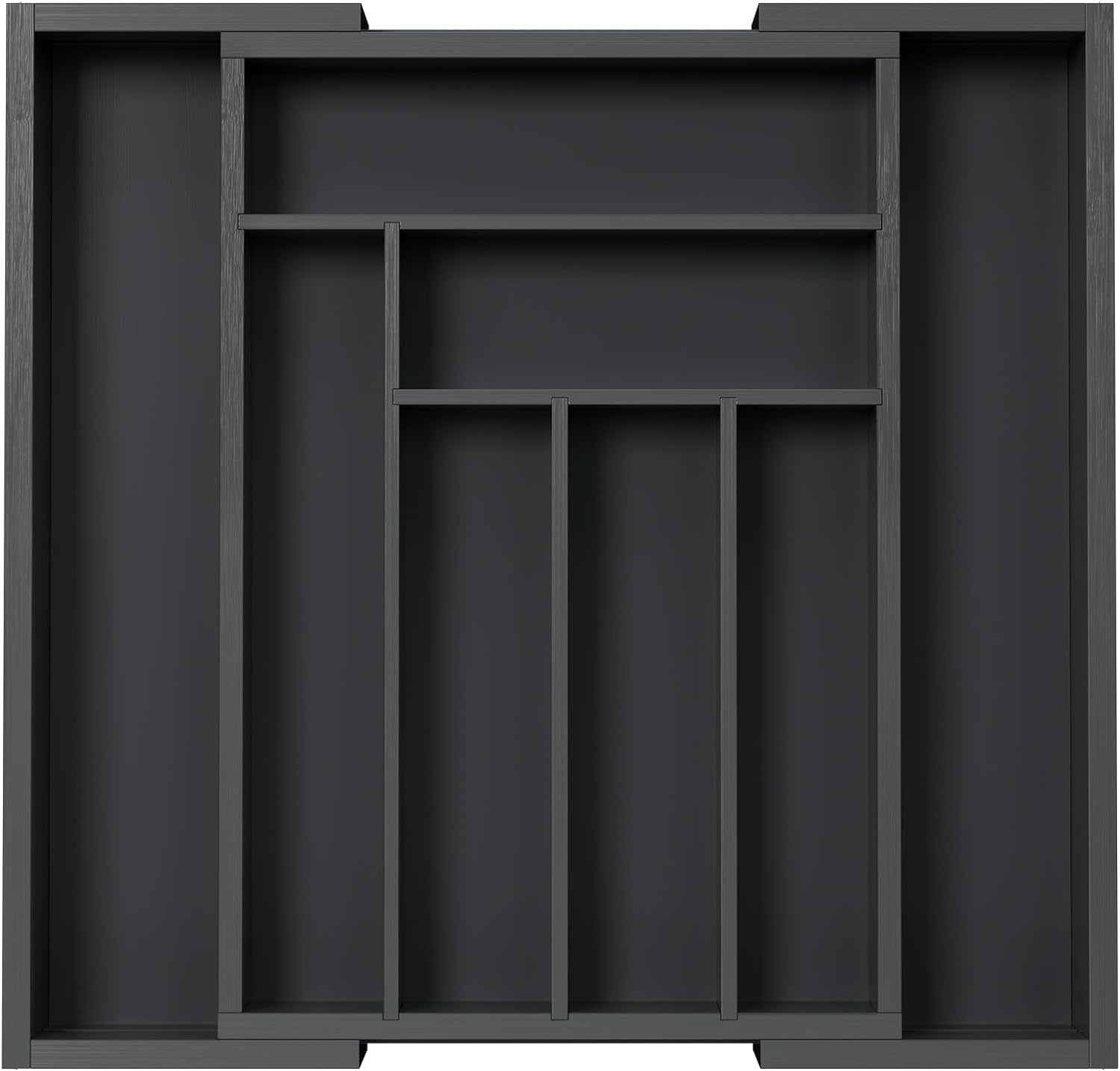 Bamboo Expandable Drawer Organizer for Cutlery Holder, Adjustable ...