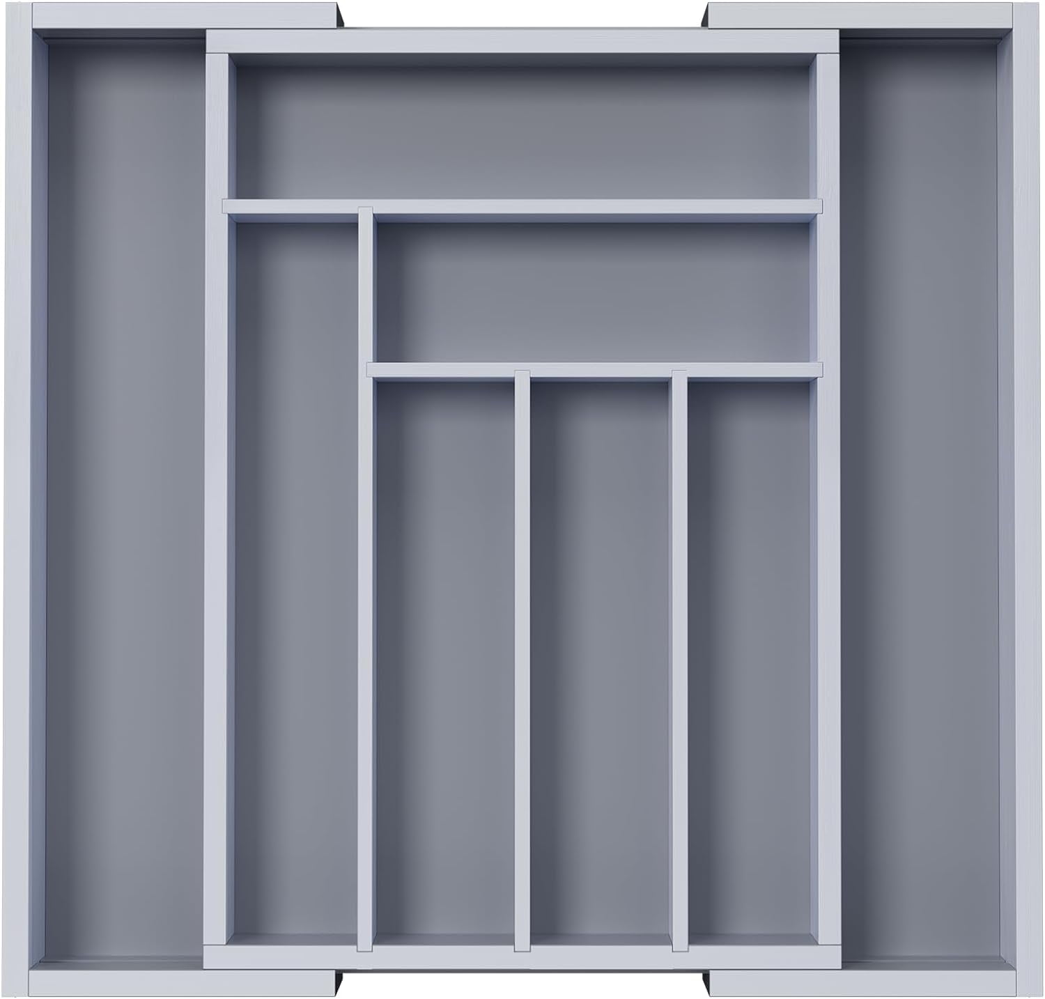 Bamboo Expandable Drawer Organizer for Utensils Holder, Adjustable ...