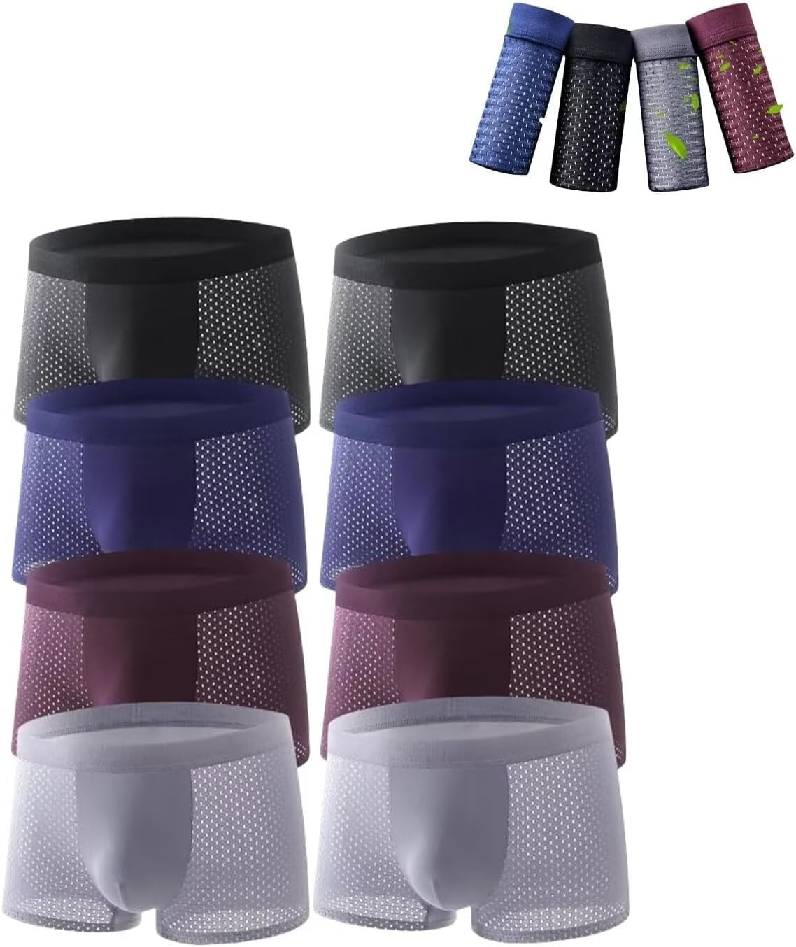 Bamboo Fiber Boxer Briefs - 2025 Upgrade Box Hero Mens Underwear, Built ...