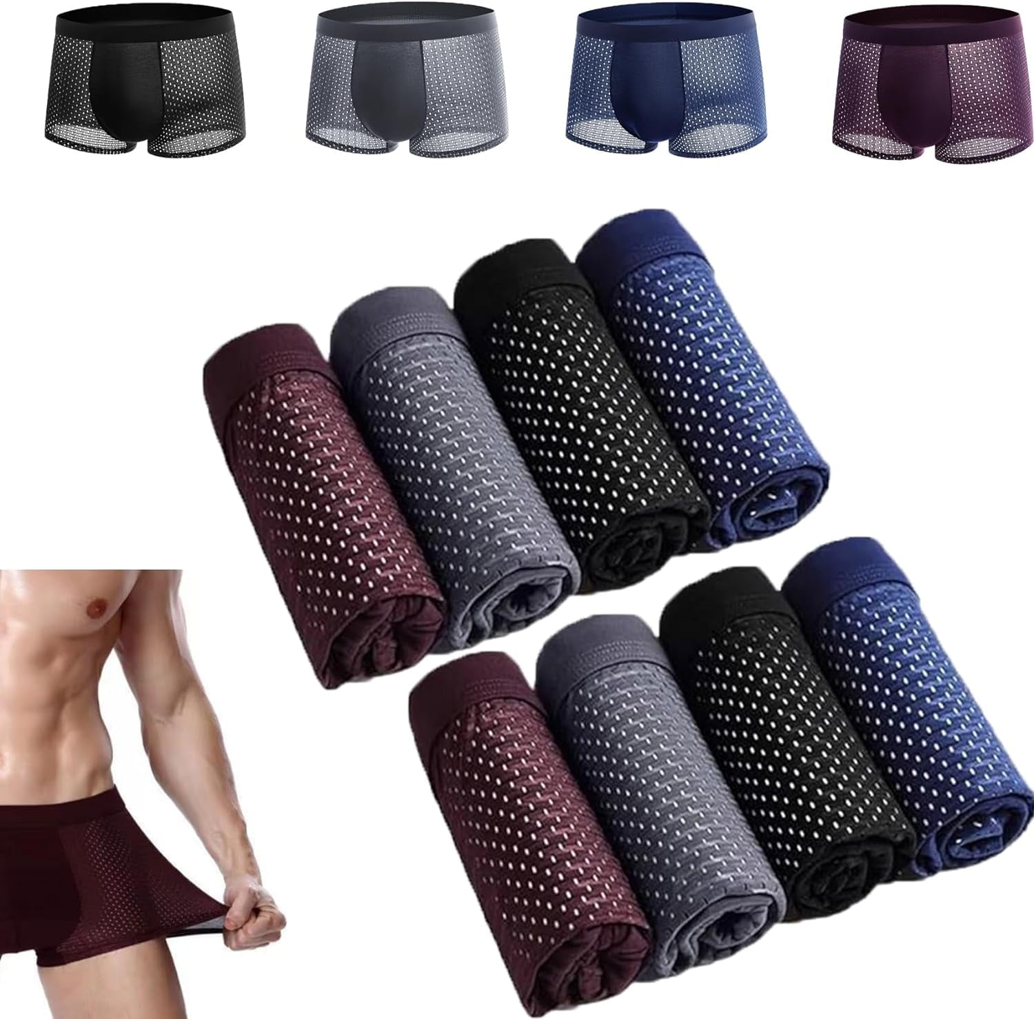 Bamboo Fiber Boxer Briefs, Mens Underwear,Bamboo Fibre Boxer Shorts for ...