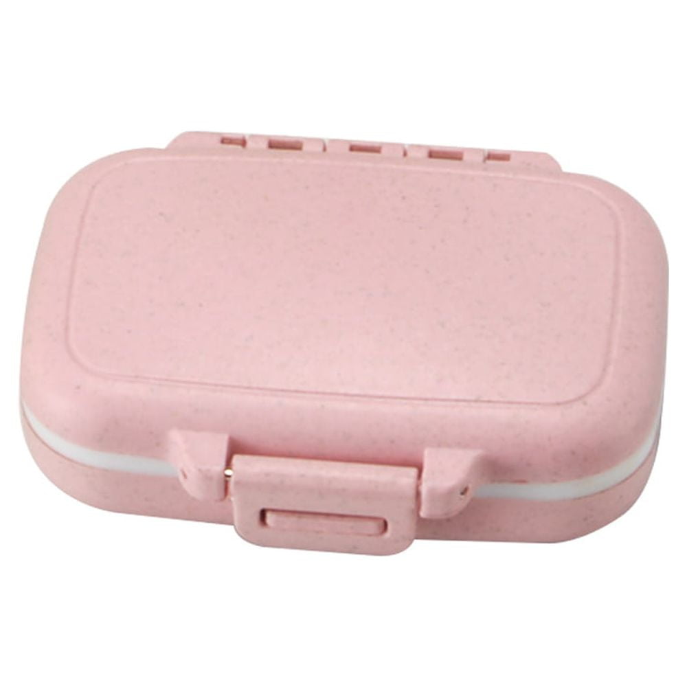 Bamboo Fiber Sealed Small Pill Box, Three-Color Portable Small Pill Box ...