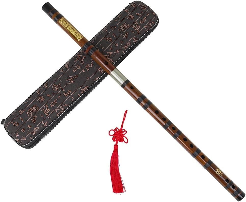 Bamboo Flute, D Key Dizi Bitter Bamboo Flute With Storage Box and ...