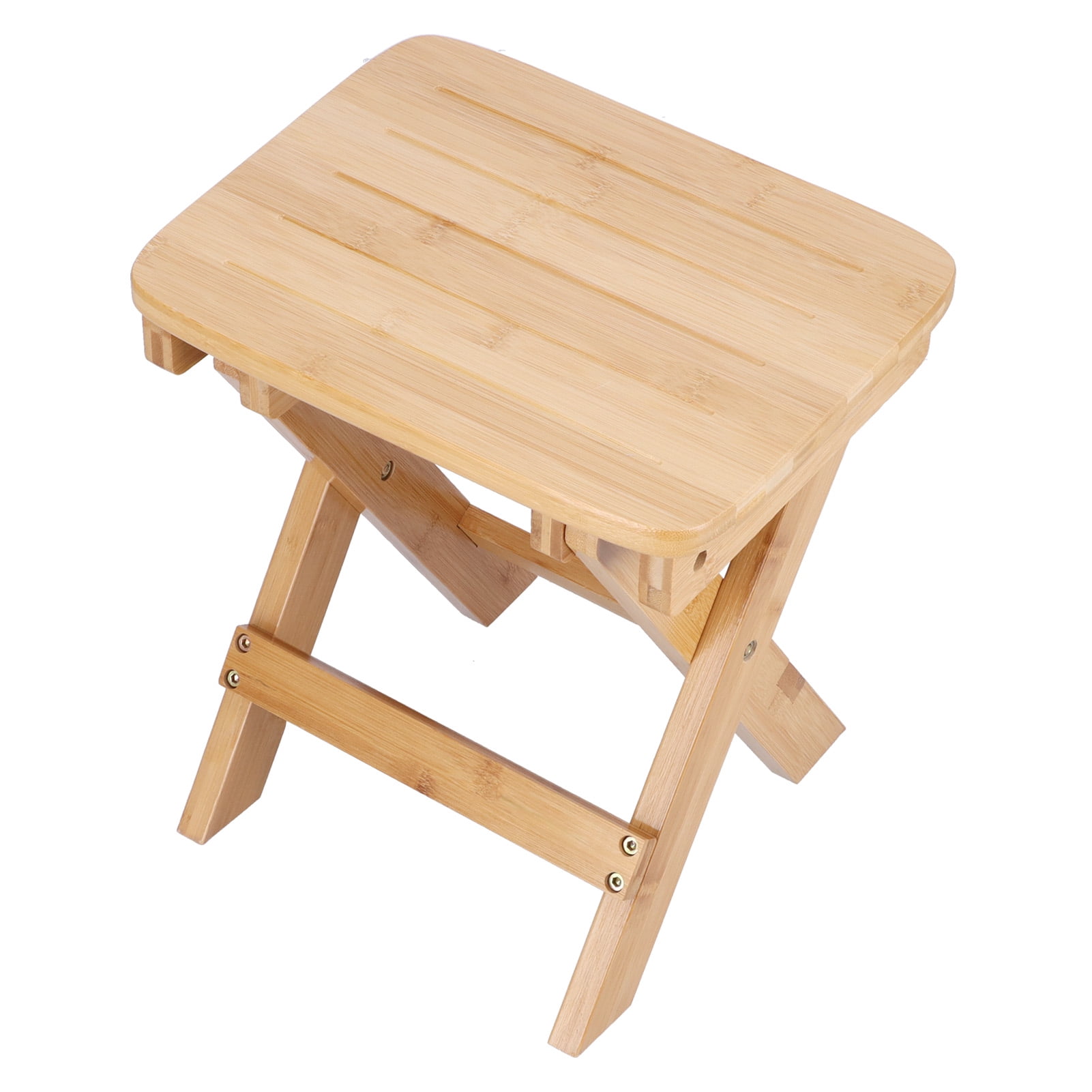 Bamboo Folding Stool Footstool Portable Foldable Small Home Shower ...