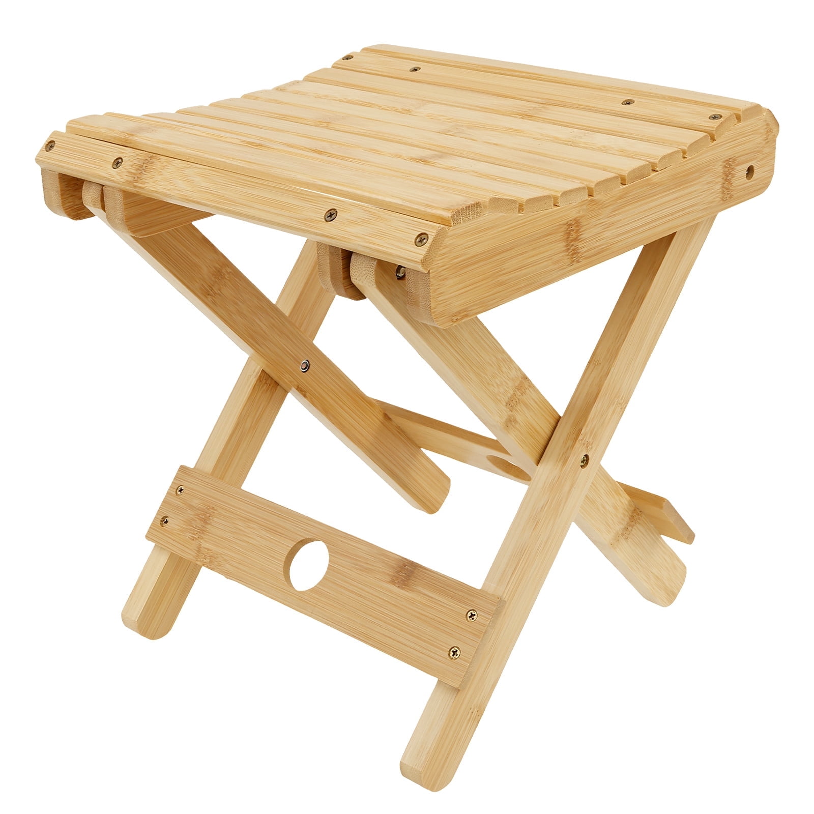 Bamboo Folding Stool for Portable Sauna Box Arc Shape Design Foldable ...
