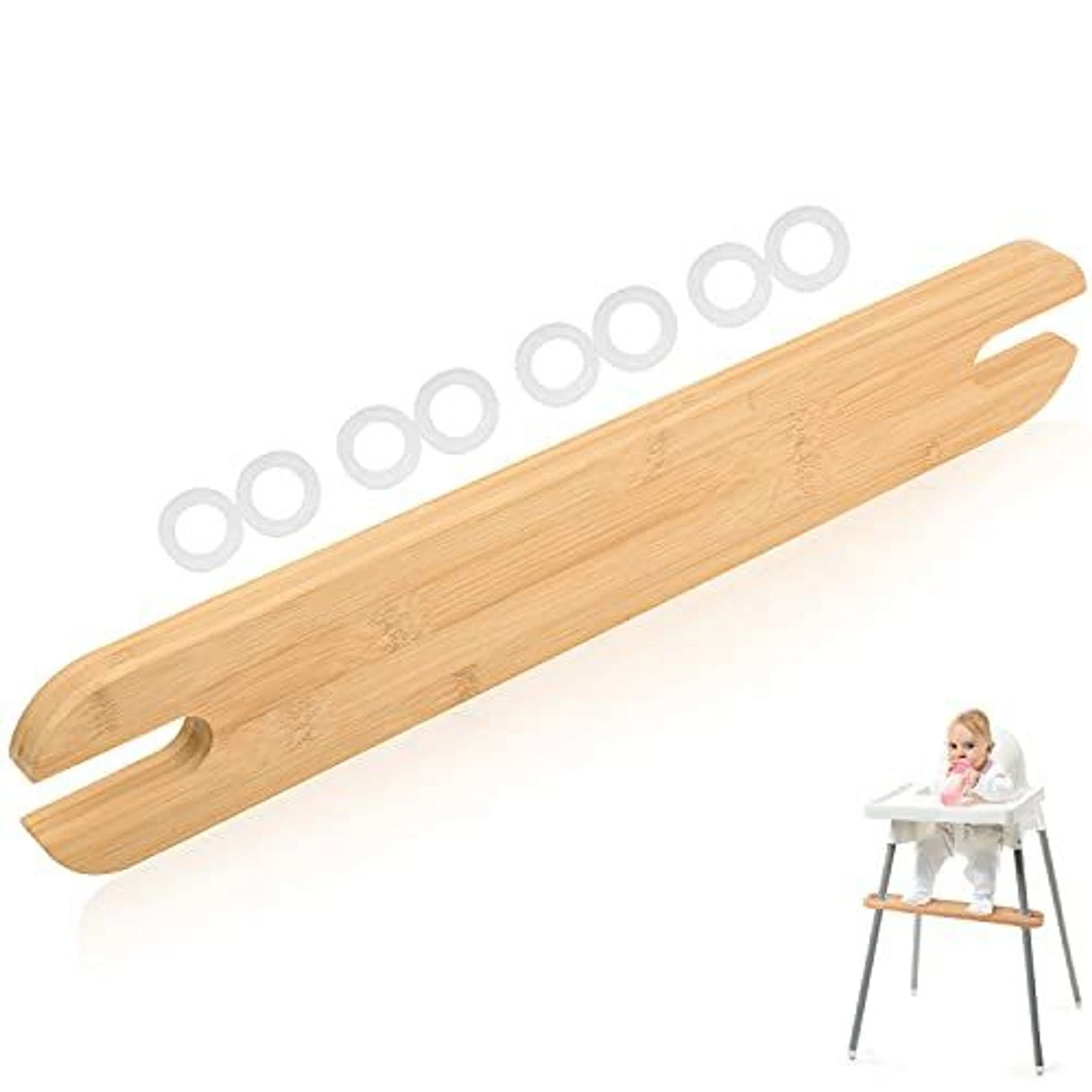 Bamboo Foot Rest Compatible with IKEA Antilop High Chair & More ...
