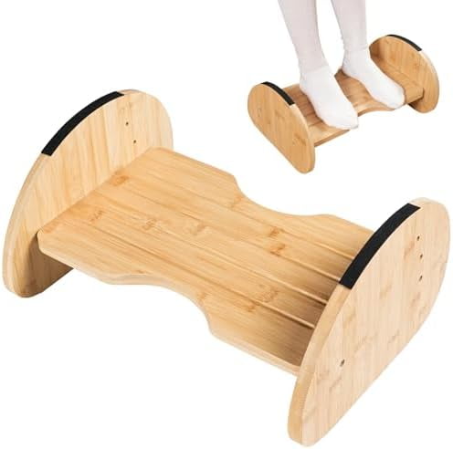 Bamboo Foot Rest for Under Desk at Work$$Office - Walmart.com