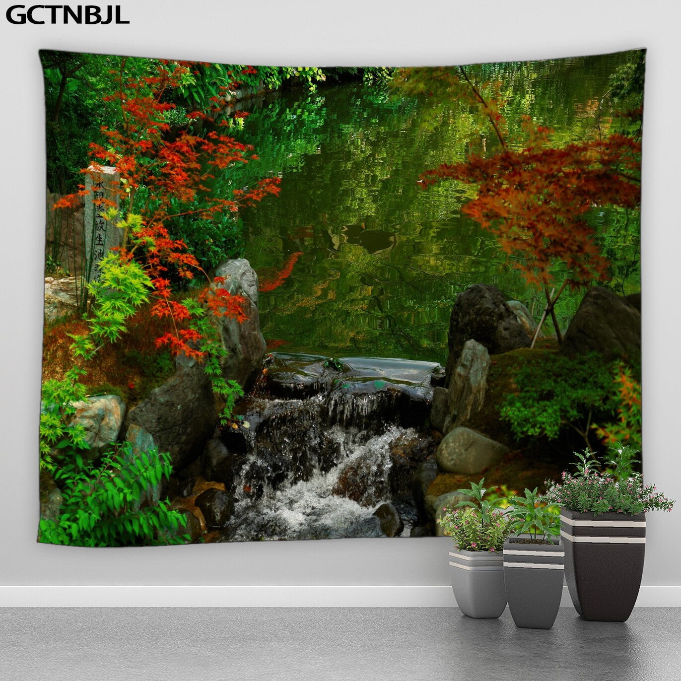 Bamboo Forest Garden Scenery Tapestry Wall Hanging Park Spring Nature ...