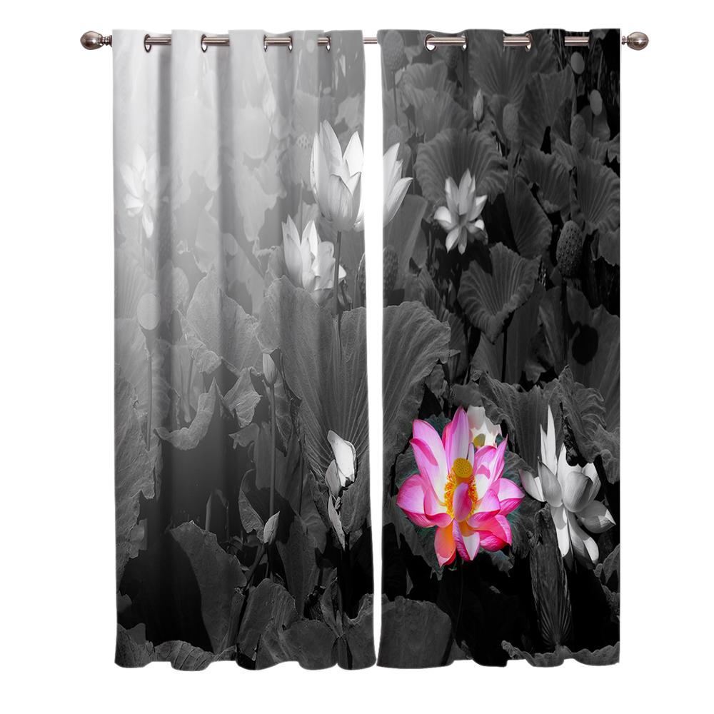 Bamboo Forest Water St Zen Window Curtains Living Room Outdoor Fabric ...