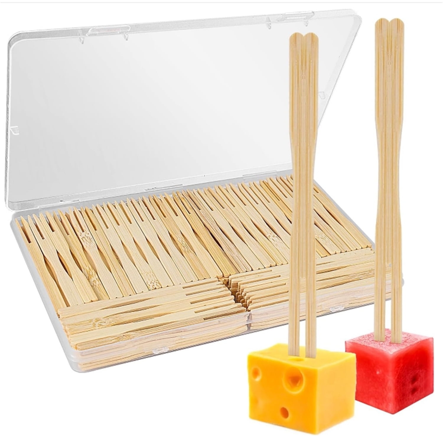 Bamboo Forks Disposable: Mini Forks for Charcuterie, Appetizers ...