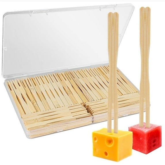 Bamboo Forks Disposable: Mini Forks for Charcuterie, Appetizers ...