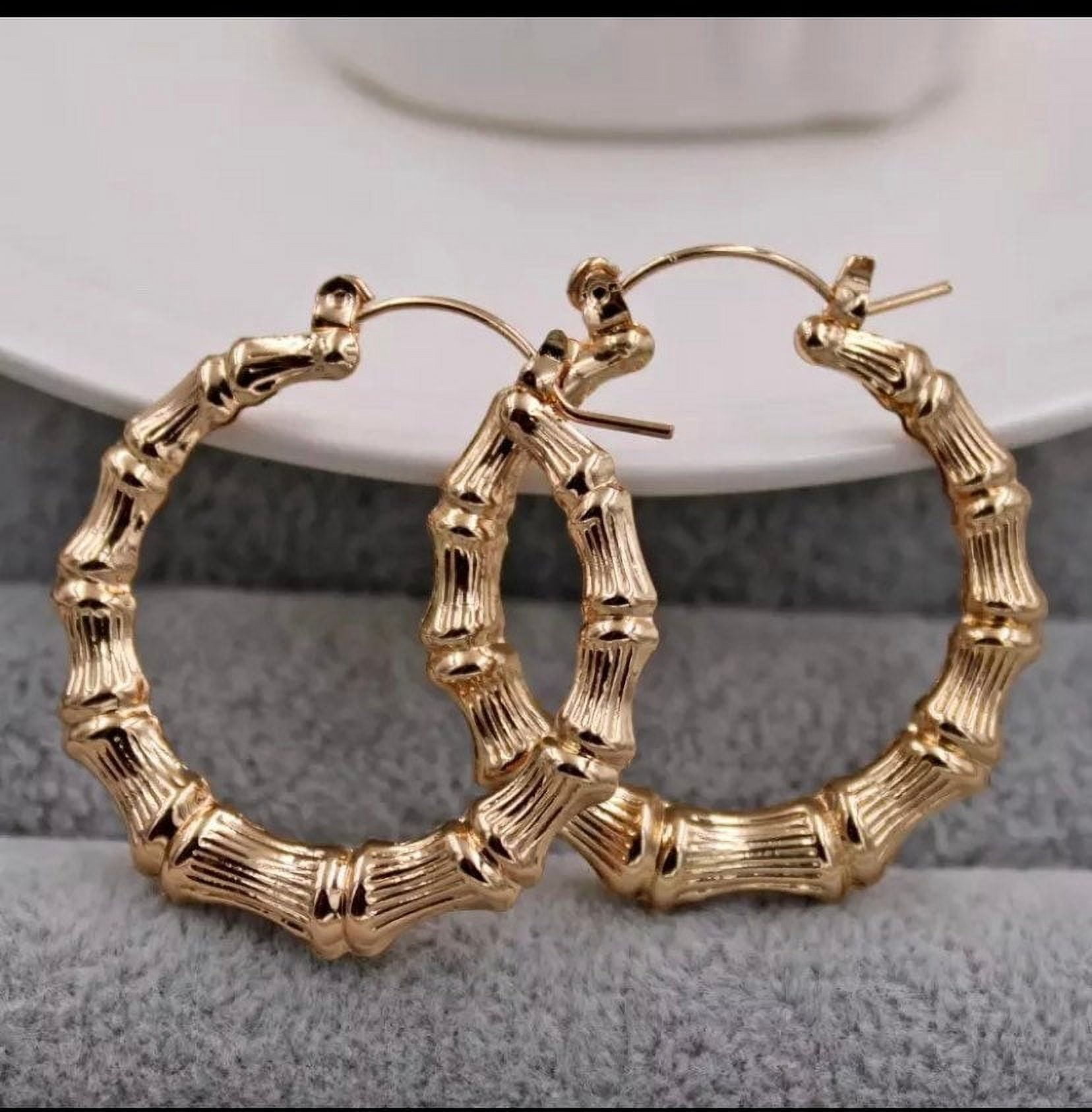 Bamboo Gold Filled Earrings - Walmart.com