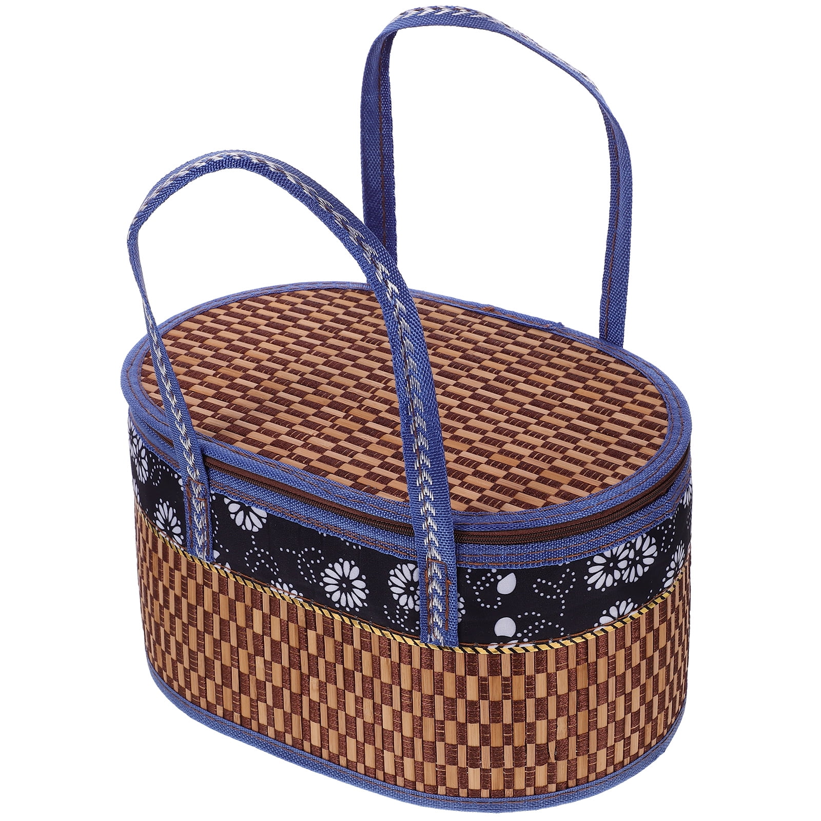 Bamboo Hand Basket Storage Baskets Vegetable Woven Container House ...