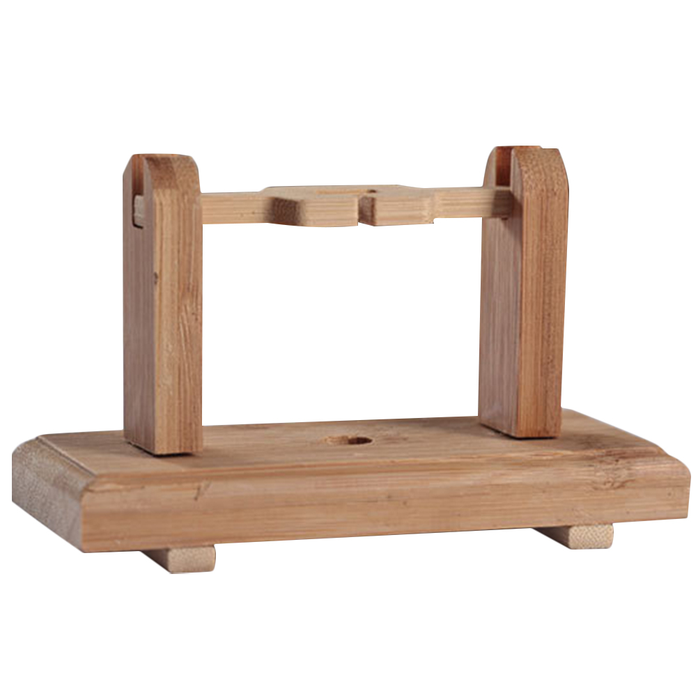 Bamboo Hand Fan Bracket Hand Fan Stand Fan Display Bracket Handheld Fan ...