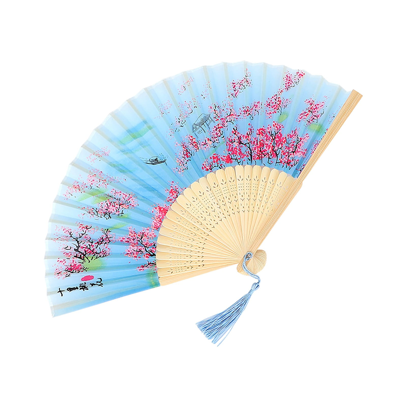 Bamboo Handheld Folding Fan Traditional Chinese Style Decorative Fan ...