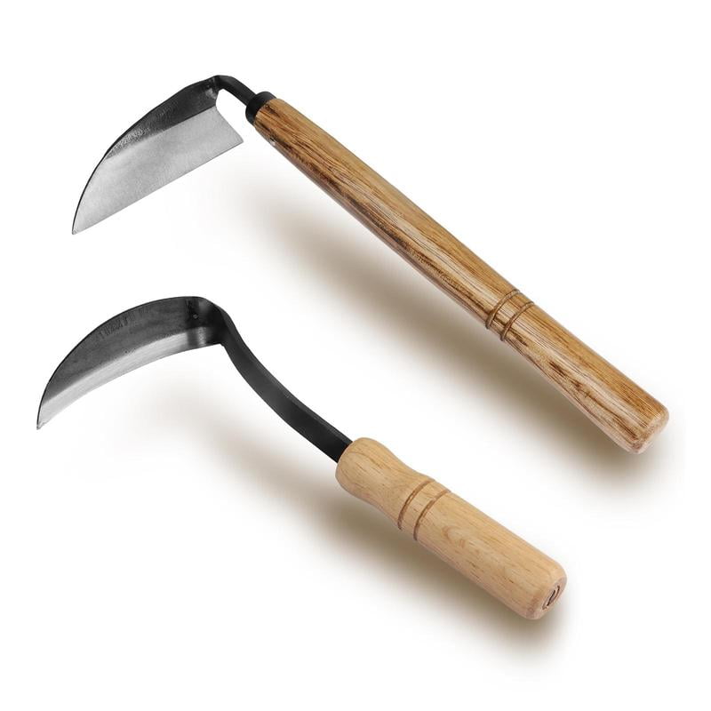 Bamboo Handle Weeding Sickle, Curved Sickle & Fine Sickle, Outdoor ...