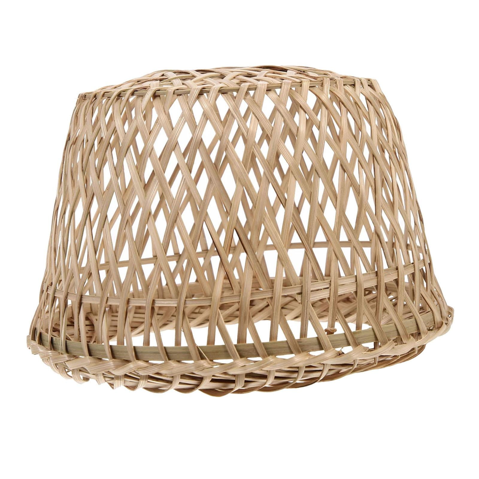 Bamboo Handwoven Lamp Shade Pendant Light Cover Retro Style Chandelier ...