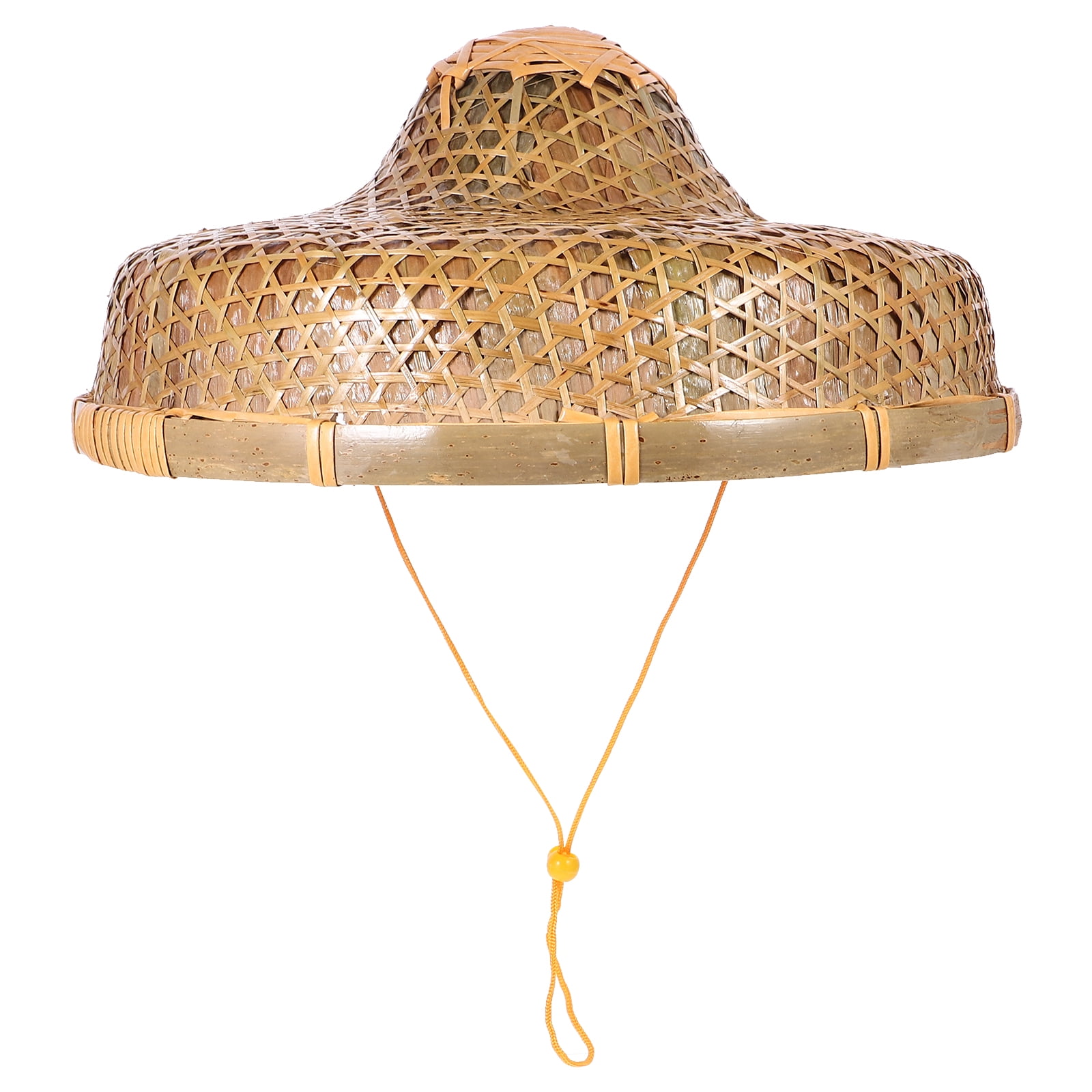 Bamboo Hat Chinese Straw Rice Samurai Asian Decoration - Walmart.com