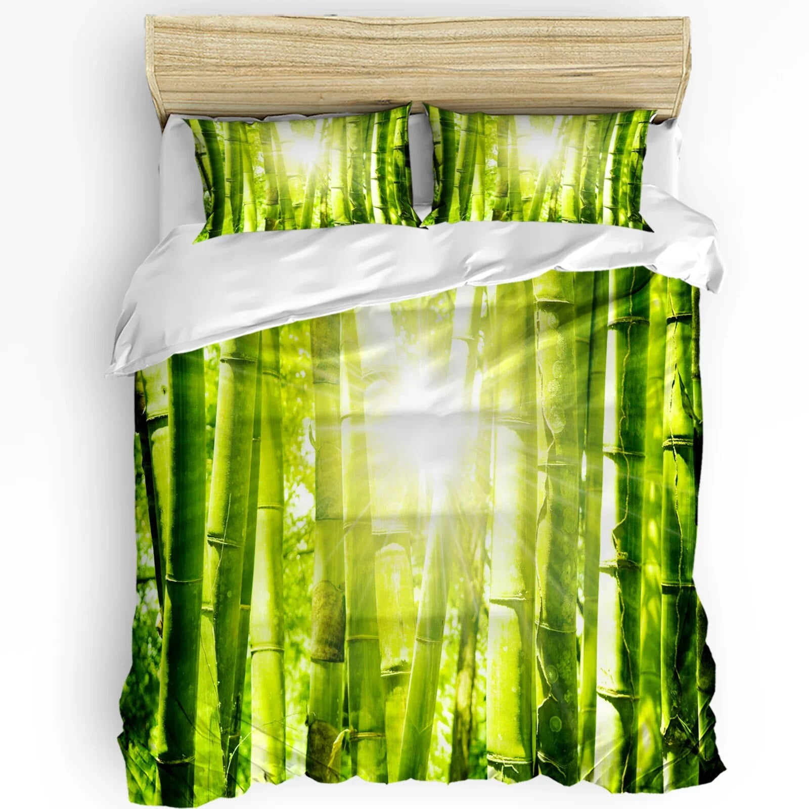 Bamboo House Decor Bedding Set Comforter Duvet Cover Pillow Shams ...