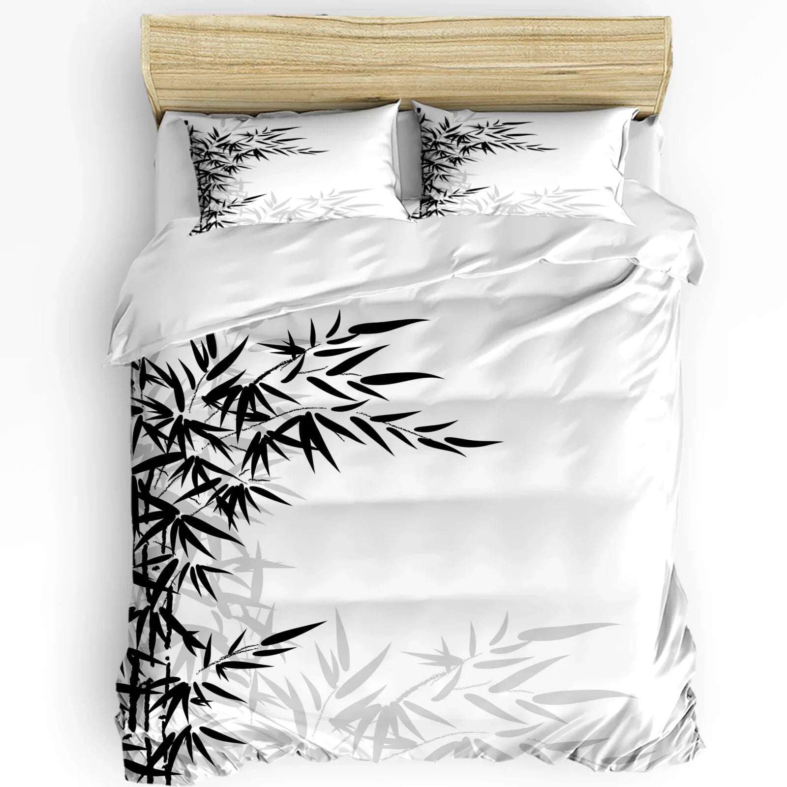Bamboo House Decor Bedding Set Comforter Duvet Cover Pillow Shams ...