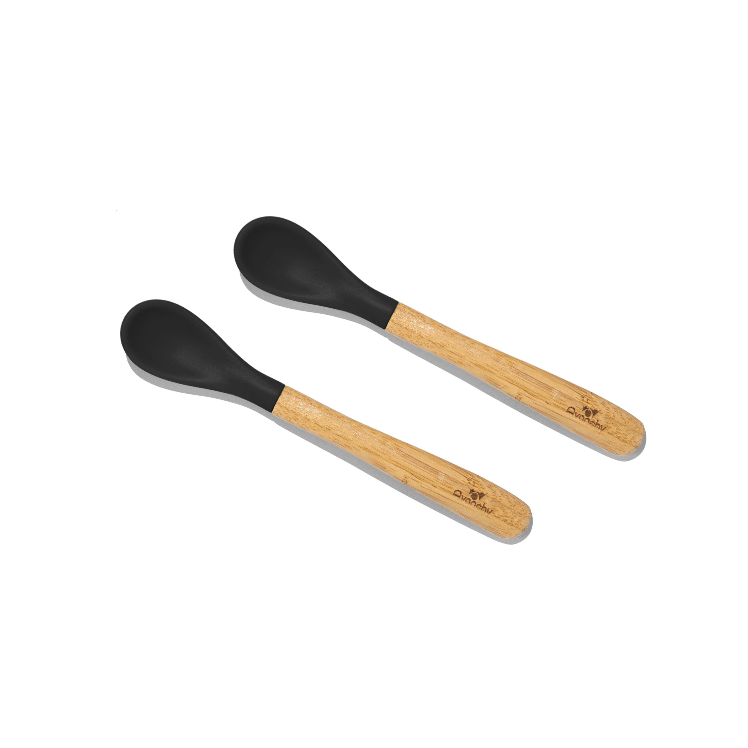 Infant Spoons Small Scoop | Bamboo & Silicone - Walmart.com