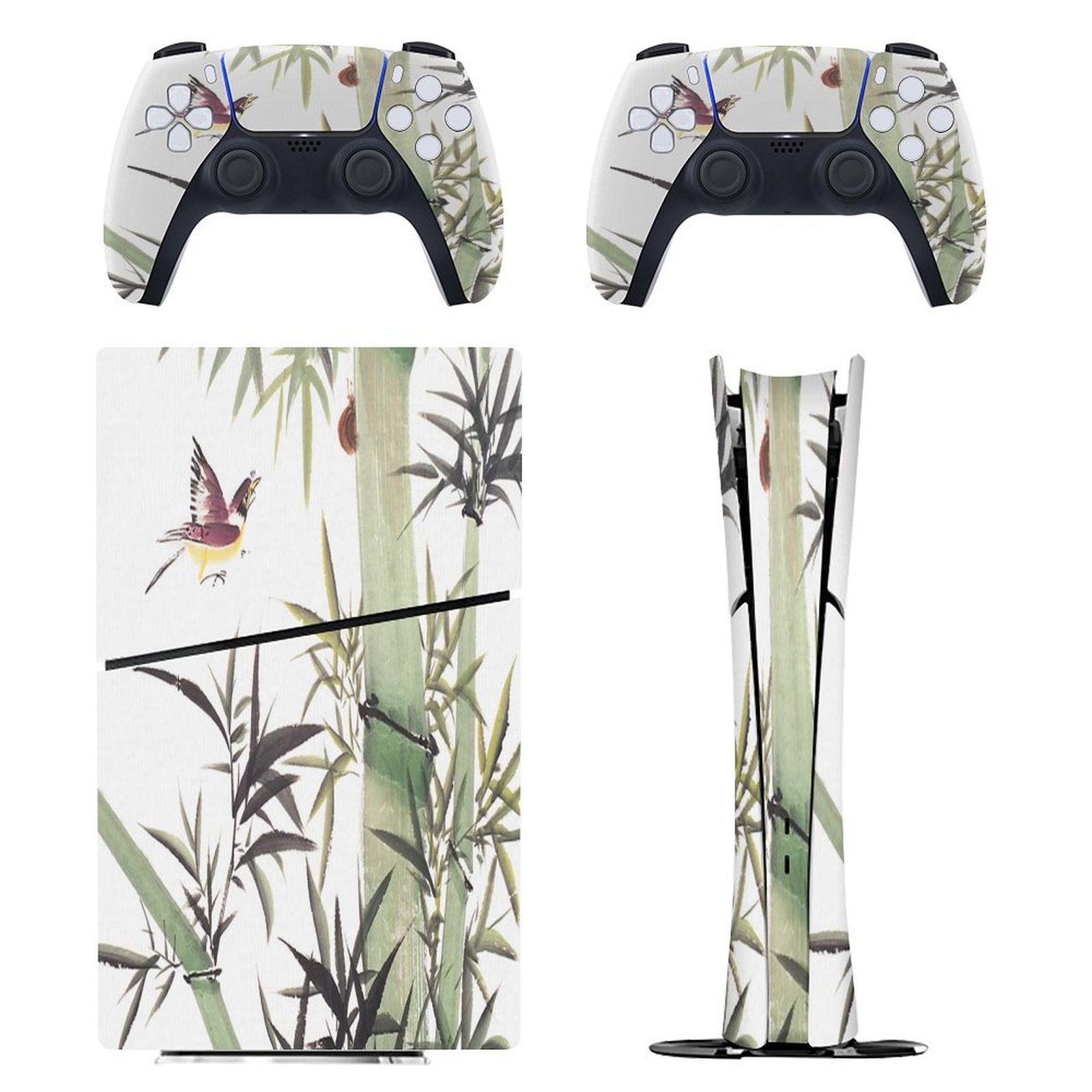 Bamboo Ink Painting PS5/PS5 Pro/PS5 Slim Digital Disc Skin Sticker For ...