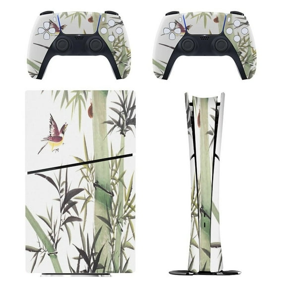 Bamboo Ink Painting PS5/PS5 Pro/PS5 Slim Digital Disc Skin Sticker For ...