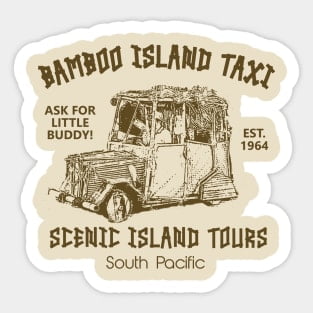 Bamboo Island Taxi - Gilligan'S Island Sticker Phone Decal Water Bottle ...