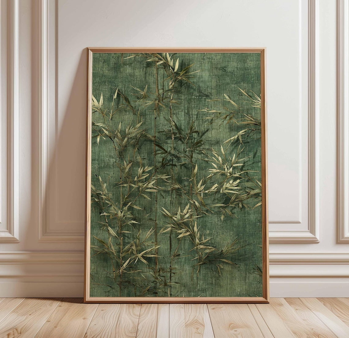 Bamboo Japanese Botanical Zen Nature Greenery Minimalist Artwork ...
