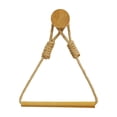 Bamboo Jute Rope Towel Rack - Wall-Mount No Drill Holder for Bathroom ...