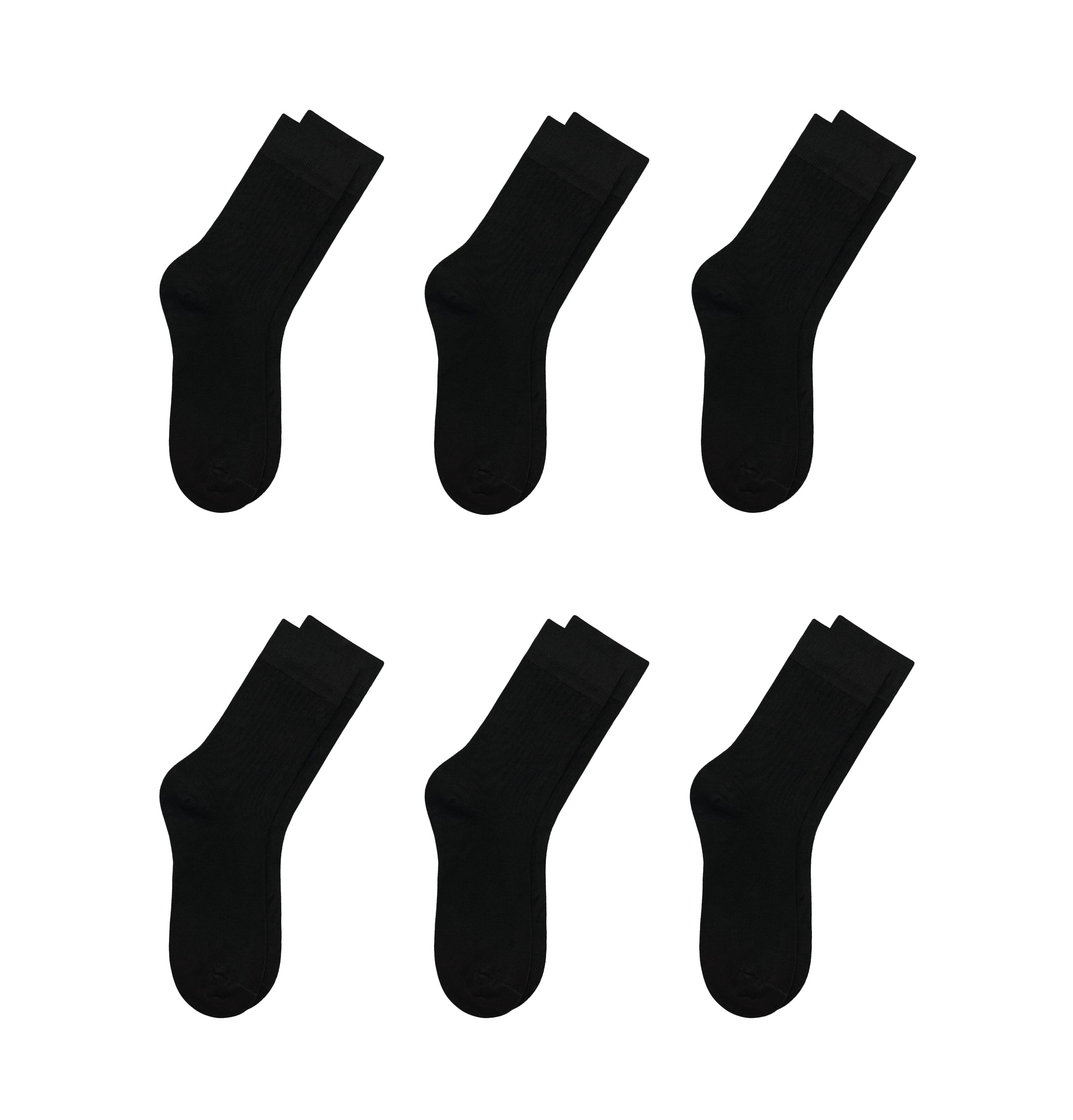 Bamboo Kids School Uniform Dress Socks Unisex Soft Crew Youth Socks 6 ...