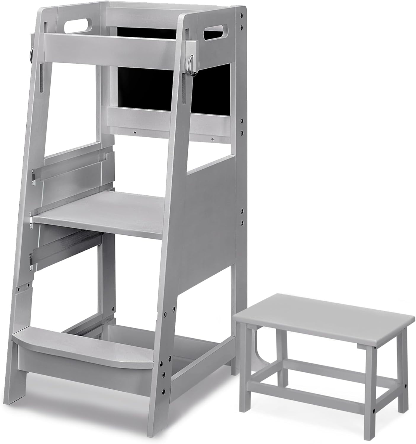 Bamboo Kids Step Stool Toddler Kitchen Learning Standing Tower Stool ...