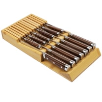 In-Drawer Bamboo Knife Organizer - Walmart.com