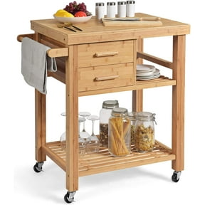 Shop Durable Rolling Butcher Block Carts and Kitchen Islands
