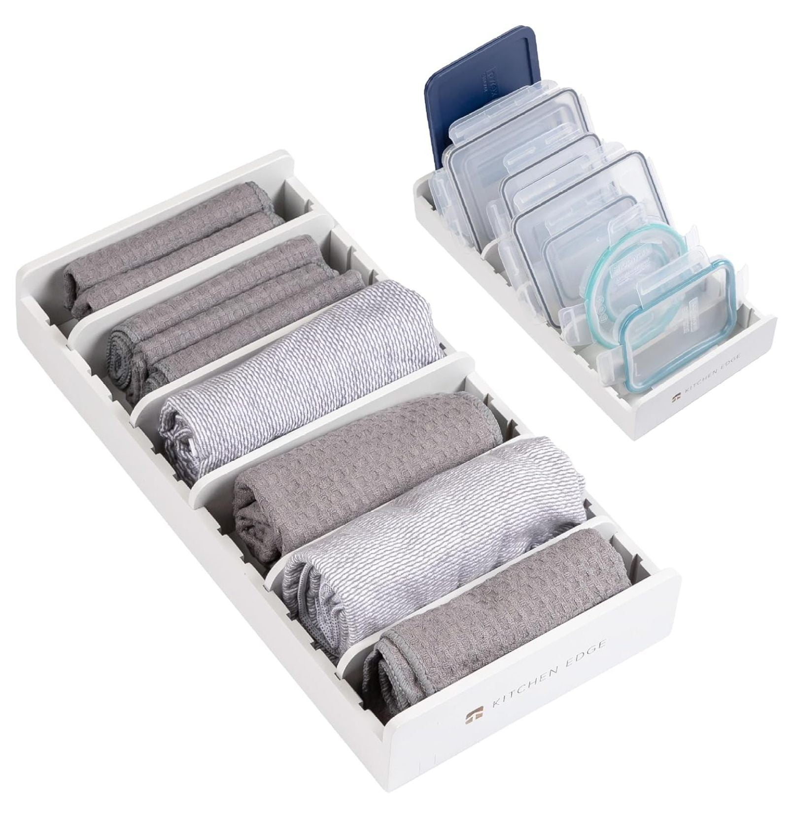 Bamboo Kitchen Towel and Food-Storage Organizer, Perfect for Kitchen ...