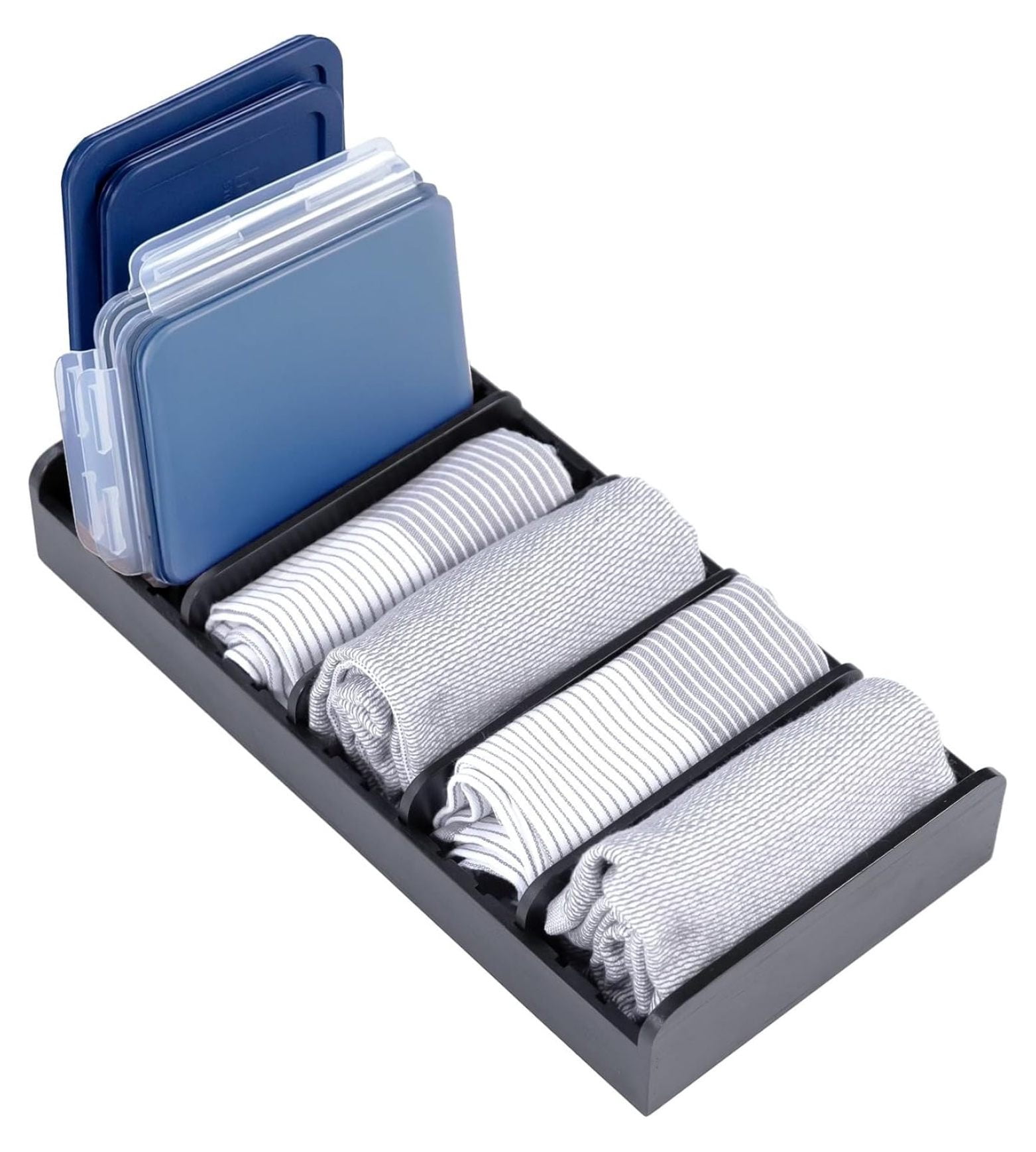 Bamboo Kitchen Towel and Food-Storage Organizer, Perfect for Kitchen ...