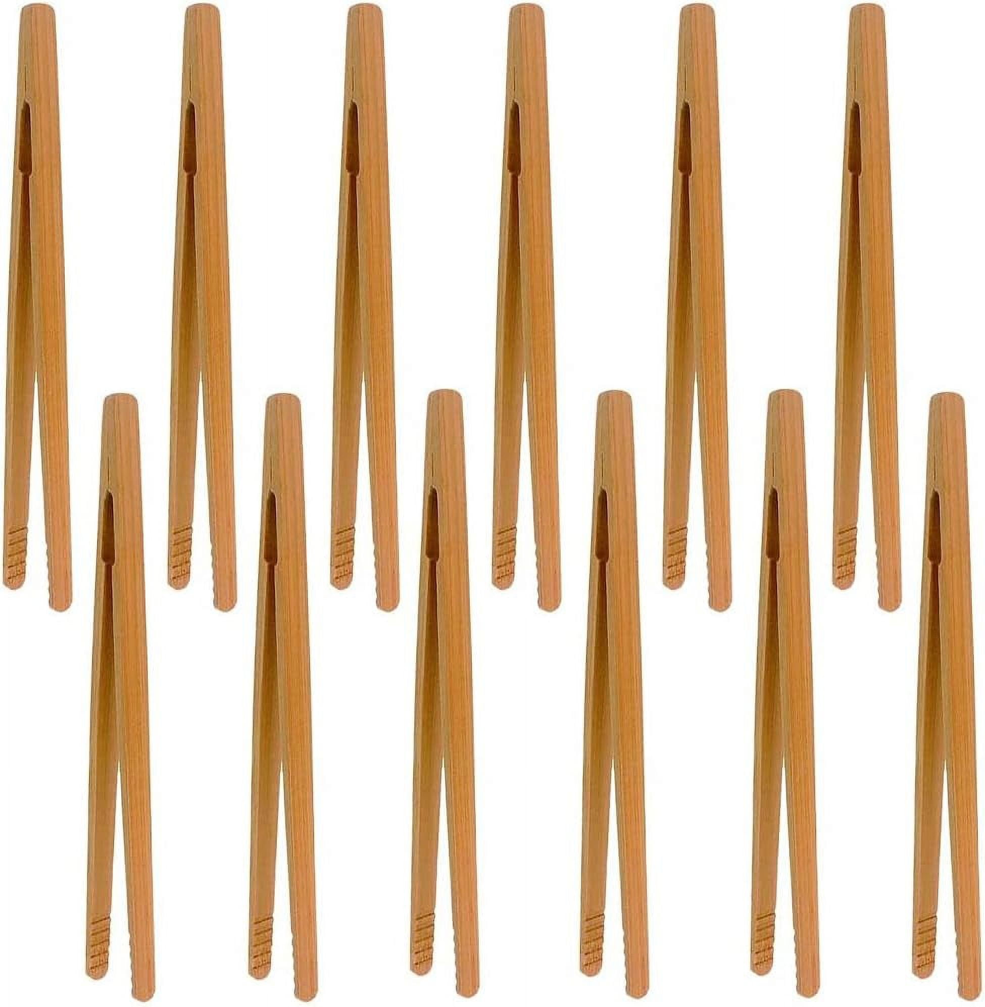 Bamboo Kitchen Utensil Tongs, Multi-purpose Bamboo Tongs for Cooking ...