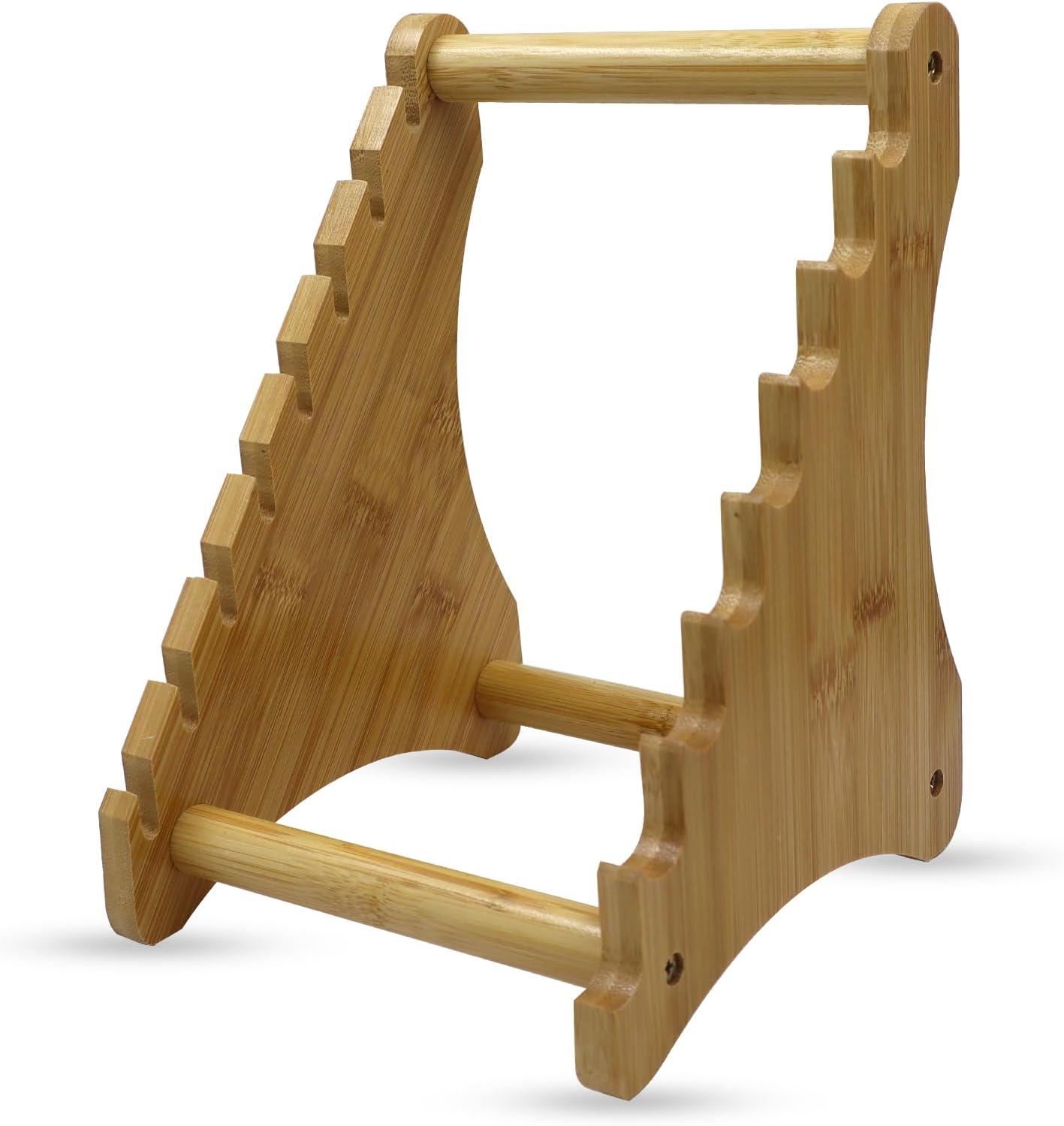 Bamboo Knife Display Stand, Wooden Stand for Pocket Knives, Display ...