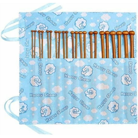 Bamboo Knitting Needles Set Knitting Needle Case Kits for Beginners ...