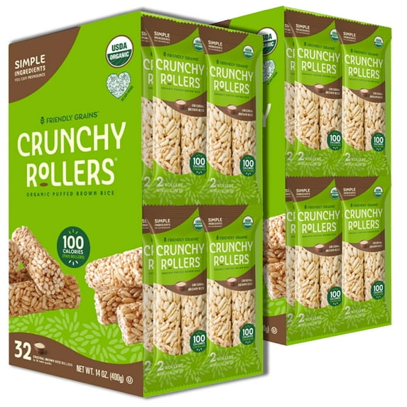 Friendly Grains - Gluten Free Organic Crunchy Rollers Snacks (2 Boxes ...