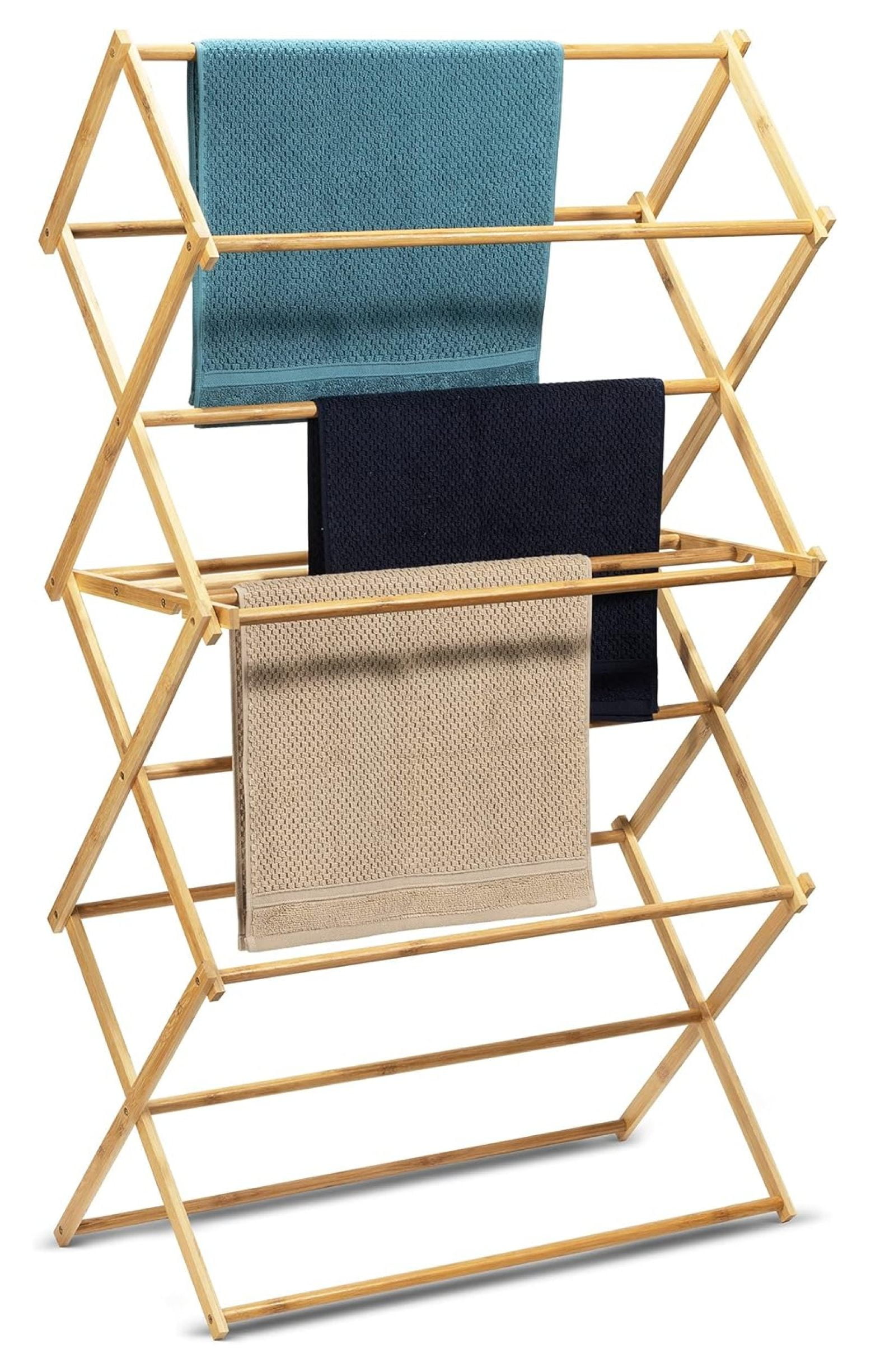 Bamboo Laundry Drying Rack for Clothes, Wood Clothing Dryer, Extreme ...
