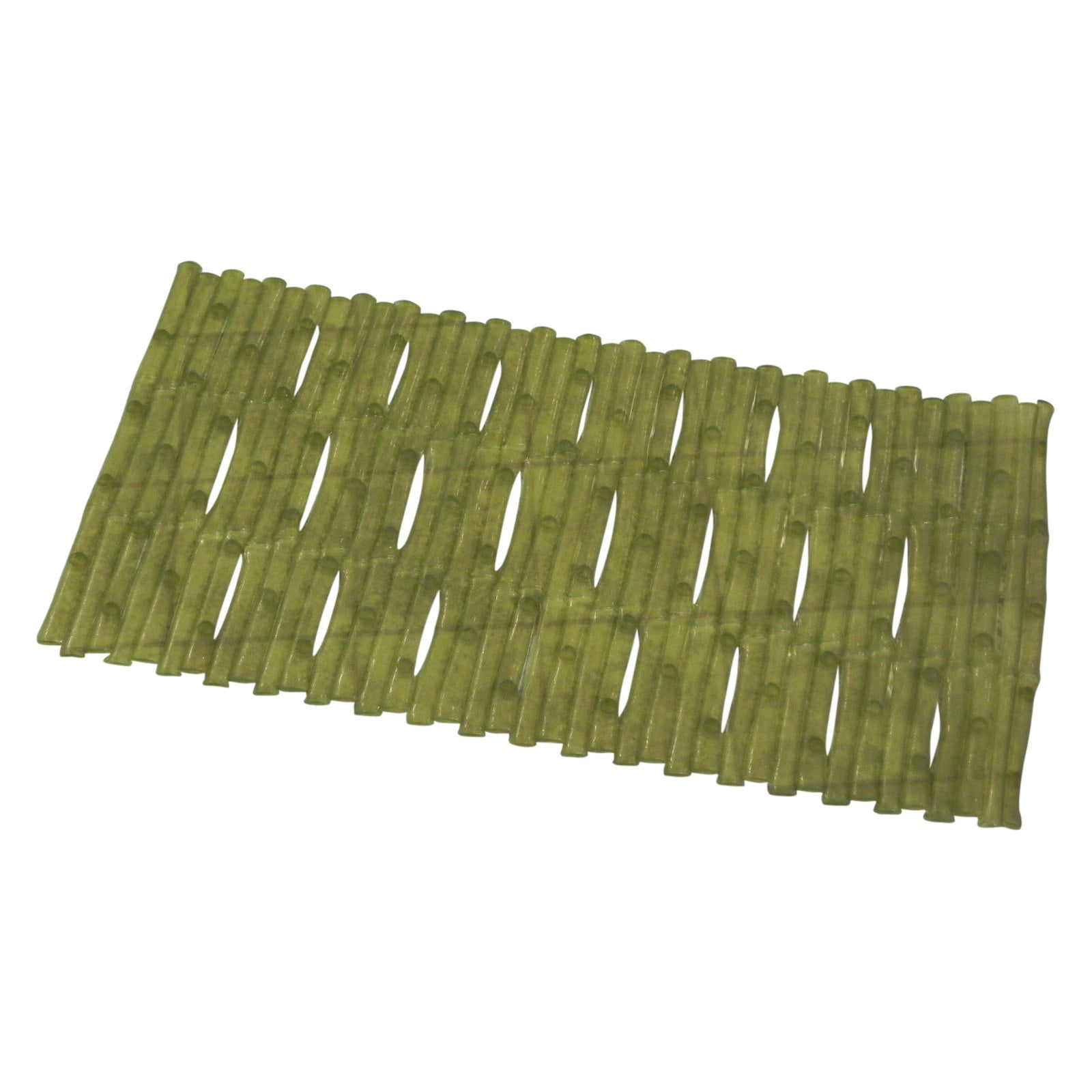 Bamboo Look Vinyl Bath Tub Mat, Size 16" x 32" in Green - Walmart.com
