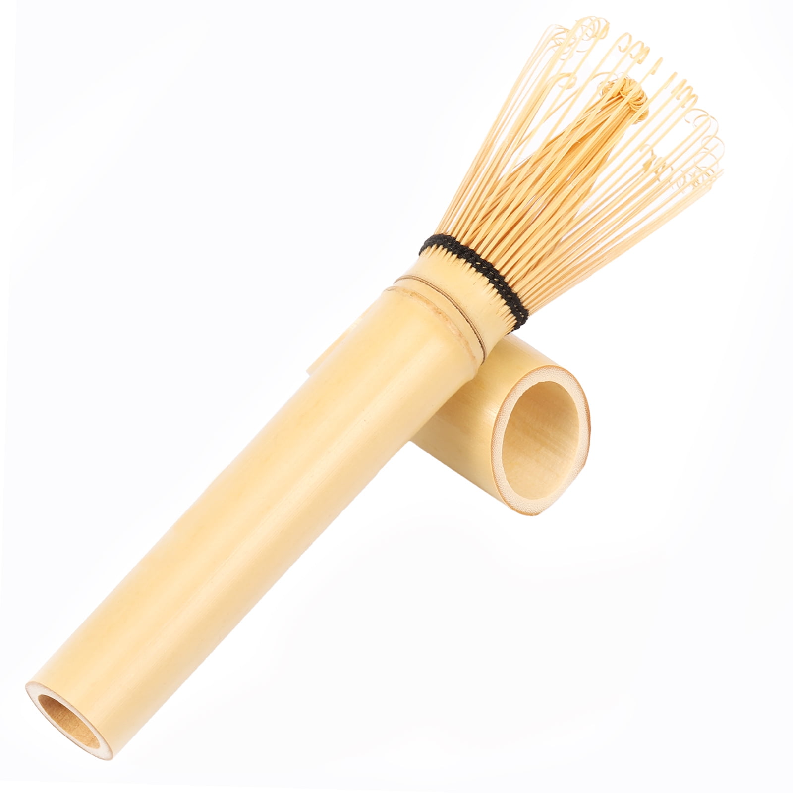 Bamboo Matcha Whisk with Long Handle and Bamboo Stand Handcrafted ...