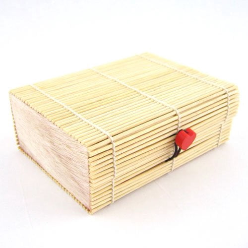 Bamboo Matchstick Decorative Box - 5.1" x 3.7" x 2" - Natural - 50 ...