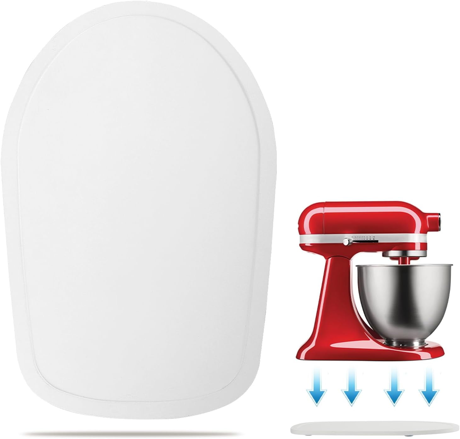 Bamboo Mixer Slider Mat for Tilt Head Kitchen Aid 4.5-5 Qt Stand Mixer, Appliance sliding mat ...