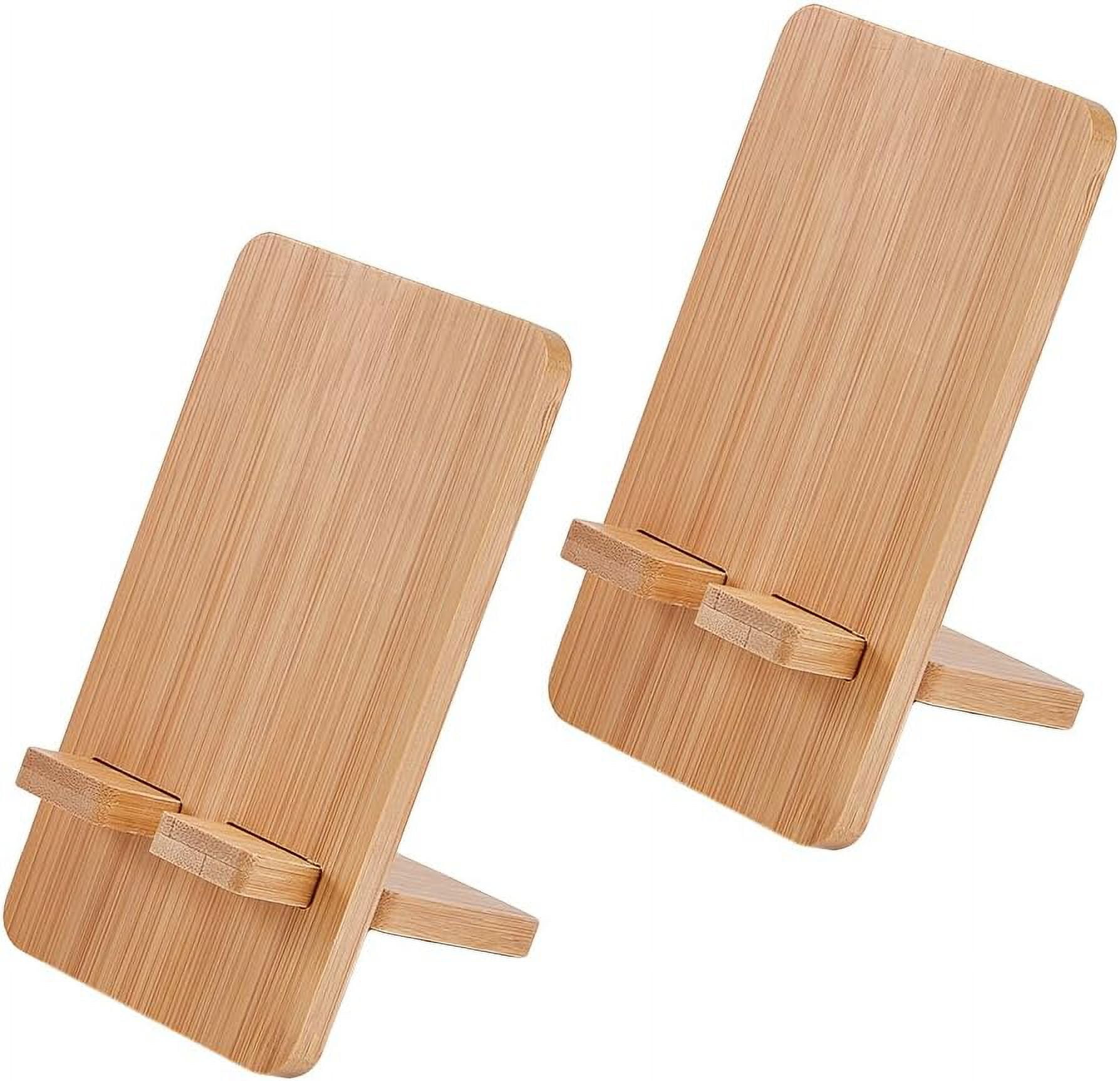 Bamboo Mobile Phone Holders Rectangle BurlyWood 7.5x7x13.5cm 2 sets/box ...