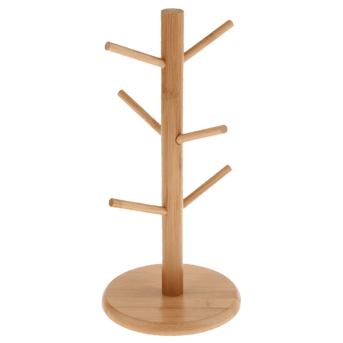 Bamboo Mug Tree Stand, Space-Saving Cup Holder, Durable, Organize Your ...