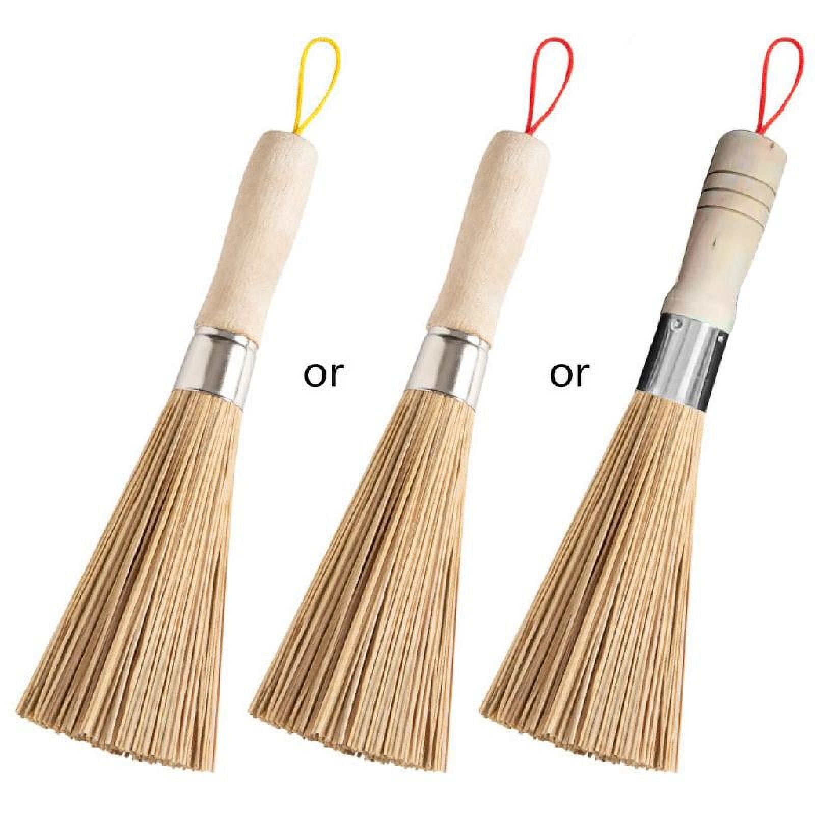 Bamboo Pan Brush Wooden Handle Wok Cleaning Kitchen Practical Pot Brush ...