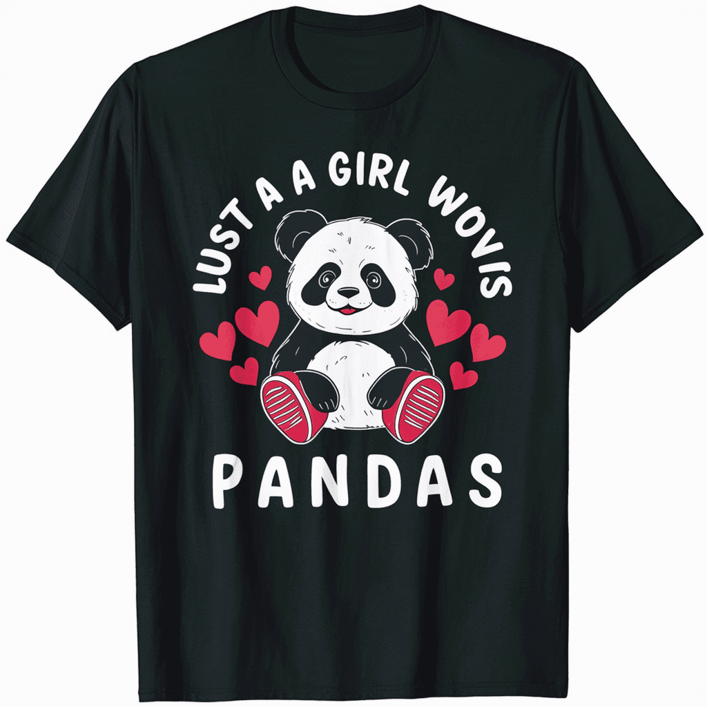 Bamboo Panda Girl's Pandas and Bamboo Tee - Walmart.com