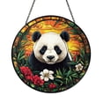 Bamboo Panda Stained Glass Style Window Suncatcher – Nature Decor ...